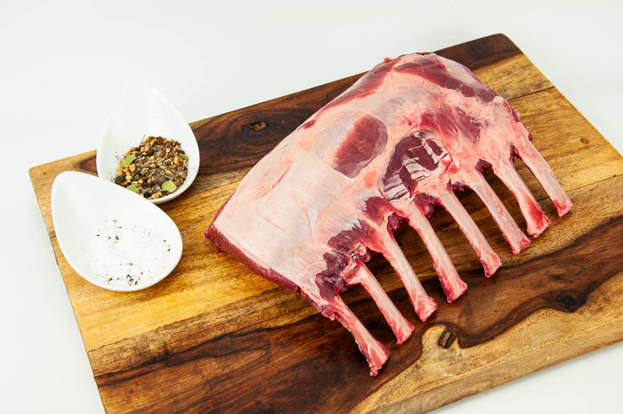 Wild Boar 8 Bone Frenched Rib Rack (Texas) : Buy Online - Fossil Farms