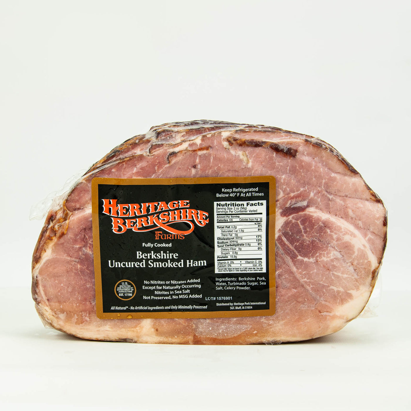 Berkshire Ham - Pork Bone-In Smoked Ham | 7 lb. - Fossil Farms